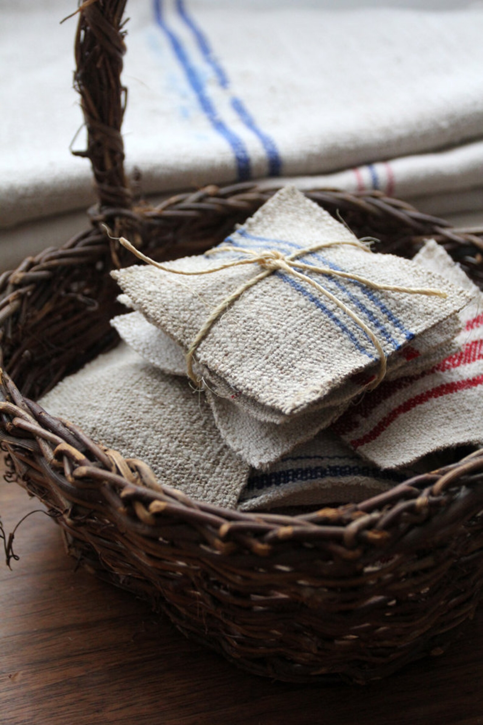 Lavender Sachets With Antique Homespun Linen Set of 3 Grain - Etsy