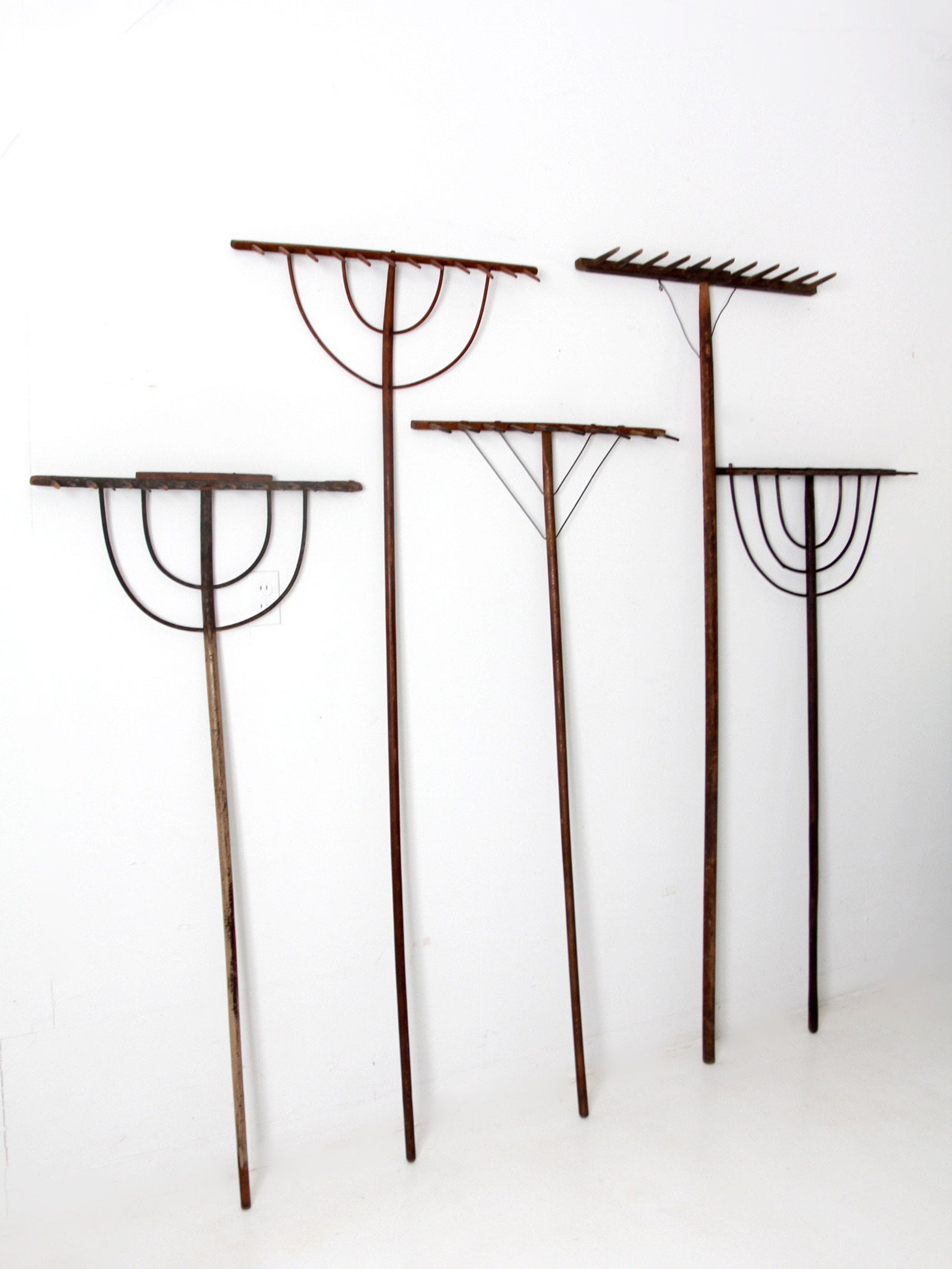Antique Primitive Hay Rakes Collection, Farm Tools - Etsy
