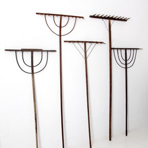 Antique Primitive Hay Rakes Collection, Farm Tools - Etsy