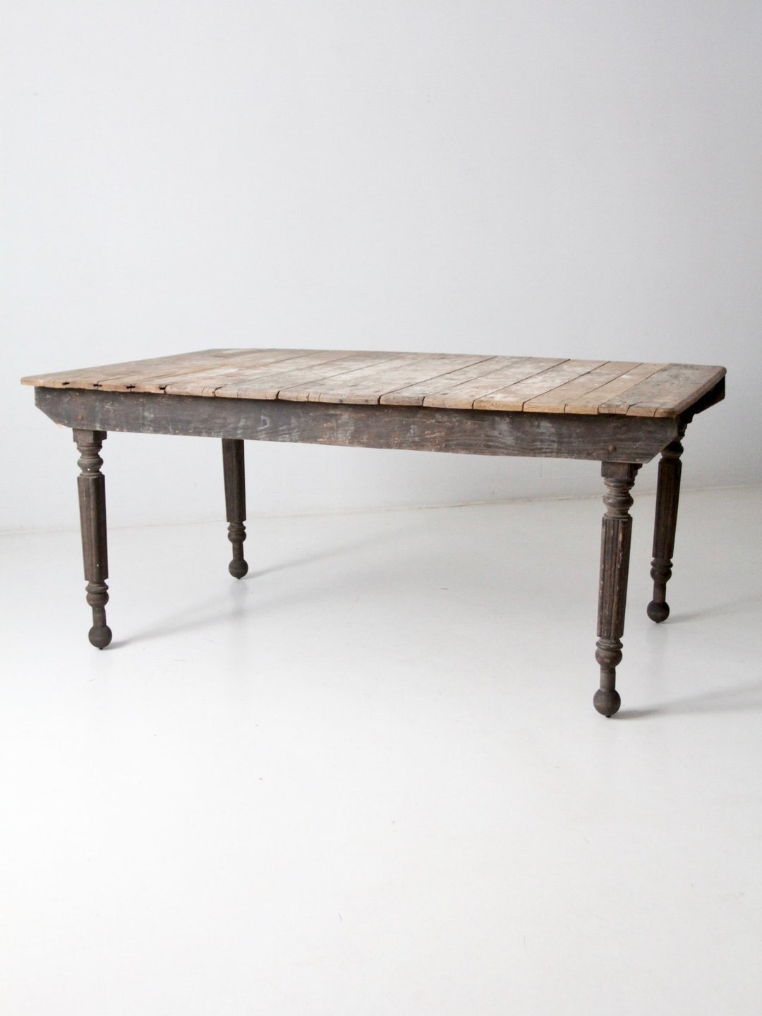 Antique Harvest Table, Farmhouse Dining Table - Etsy