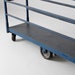 Vintage Industrial Cart, Blue Metal Rolling Rack - Etsy