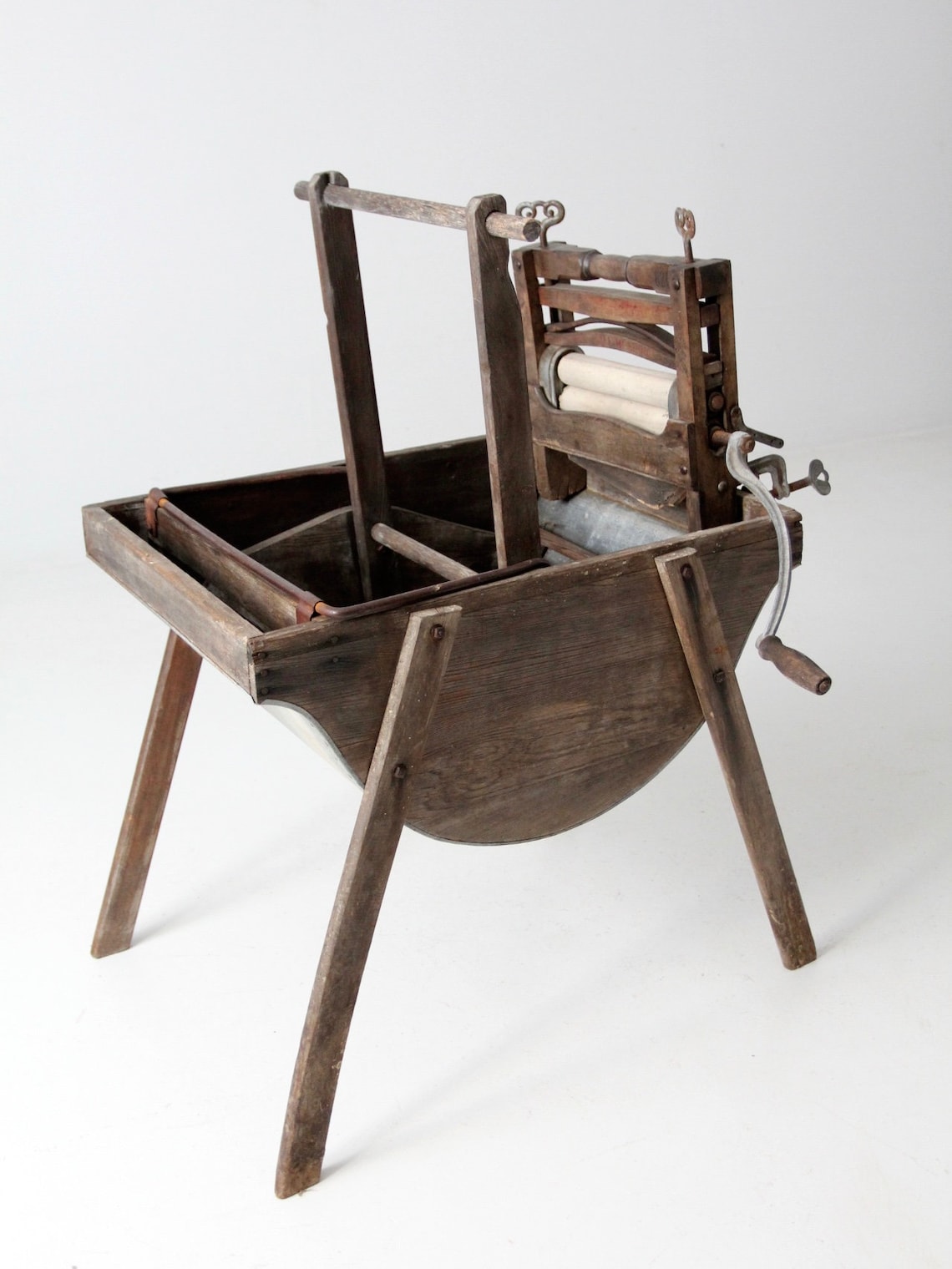 Antique Washing Machine, Hand Crank Wringer and Tub - Etsy