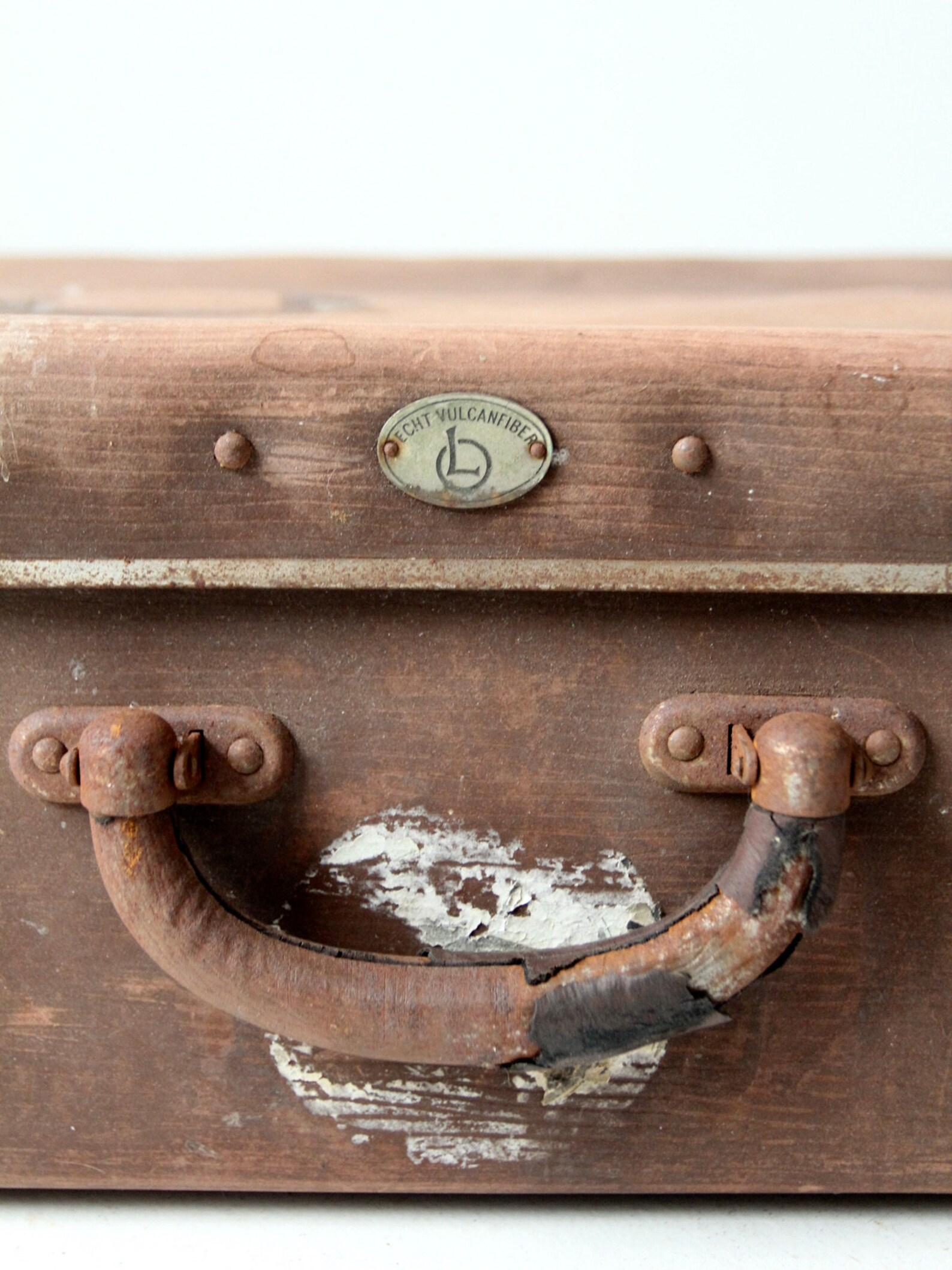Vintage Echt Vulkanfiber Suitcase German Luggage - Etsy