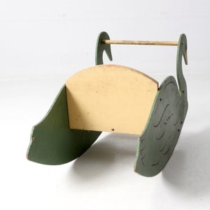 Antique Mengel Playthings Toy Swan Rocker - Etsy