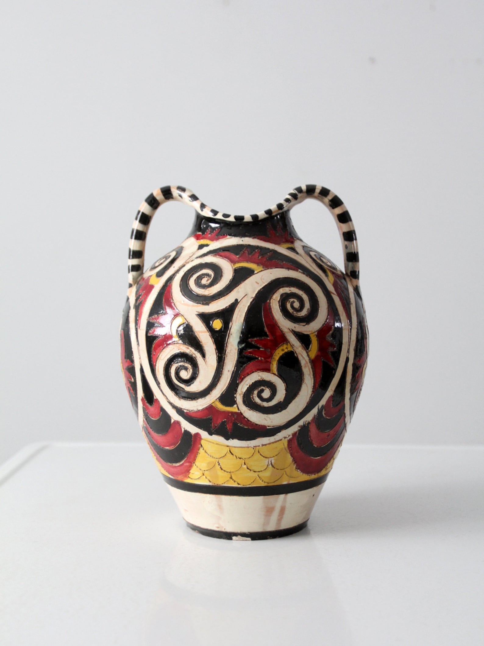 Vintage Italian Ceramic Vase, Hand-made Pottery, Amphora Vase - Etsy