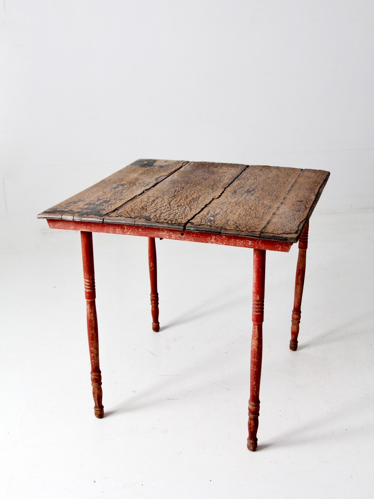Antique Folding Table Rustic Wooden Collapsible Table - Etsy
