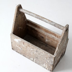 Vintage Wooden Trug Toolbox - Etsy
