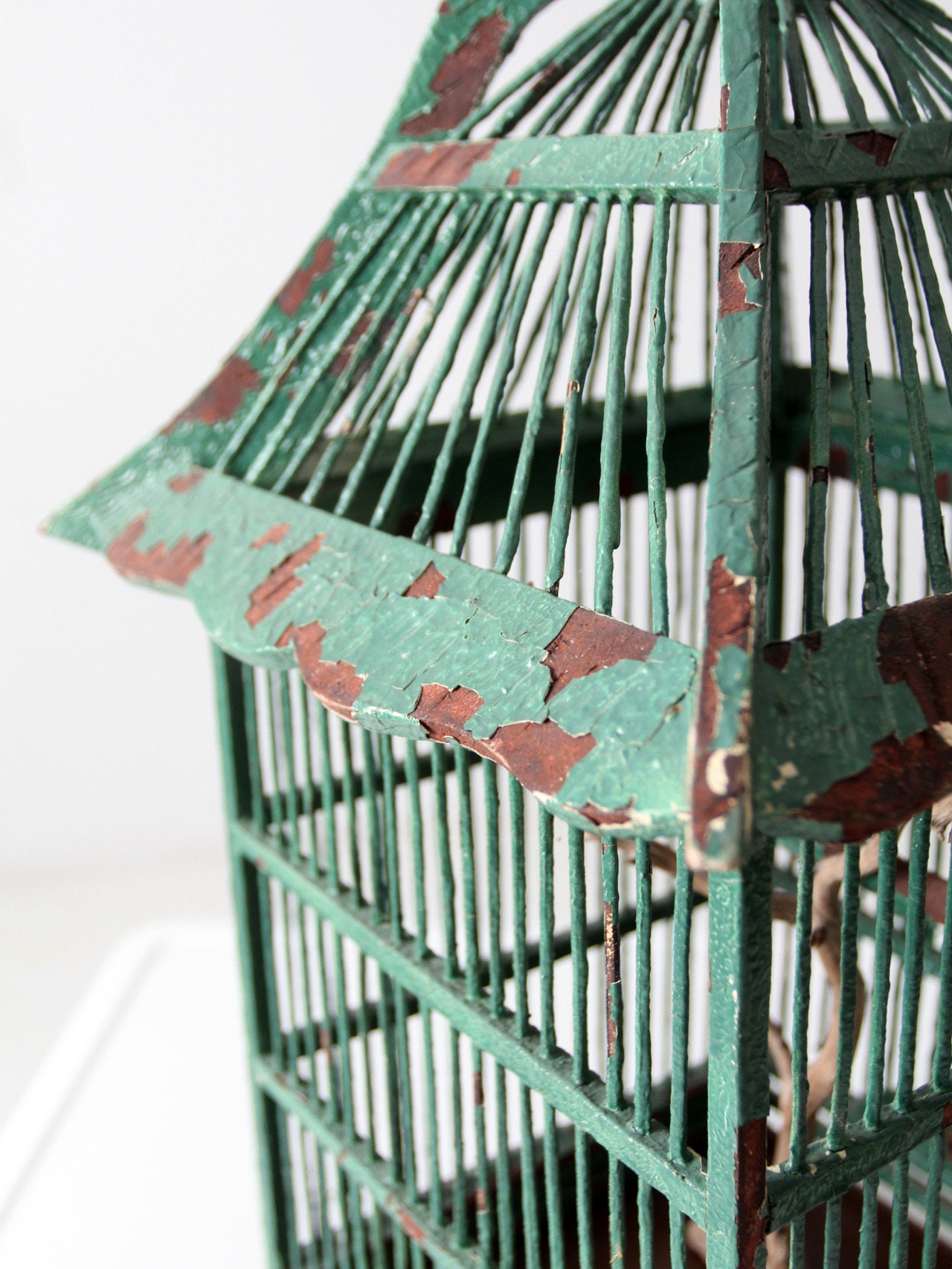 Antique Wooden Bird Cage - Etsy