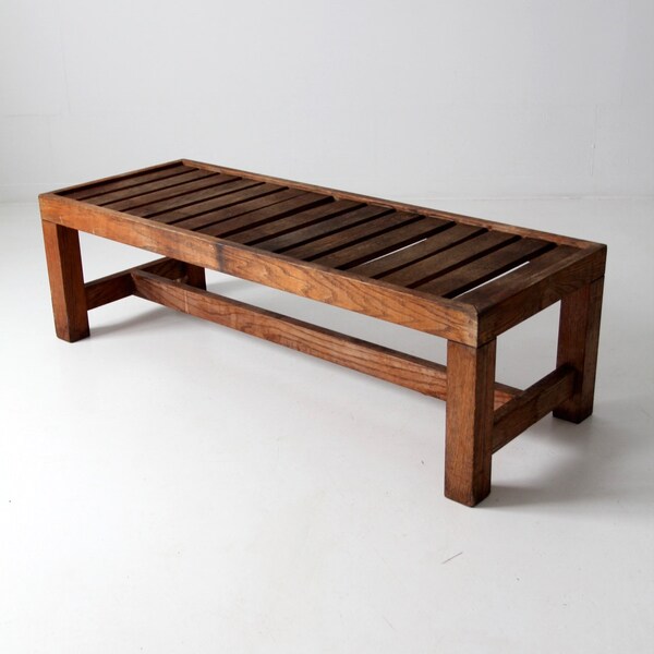 Slat Wood Table - Etsy