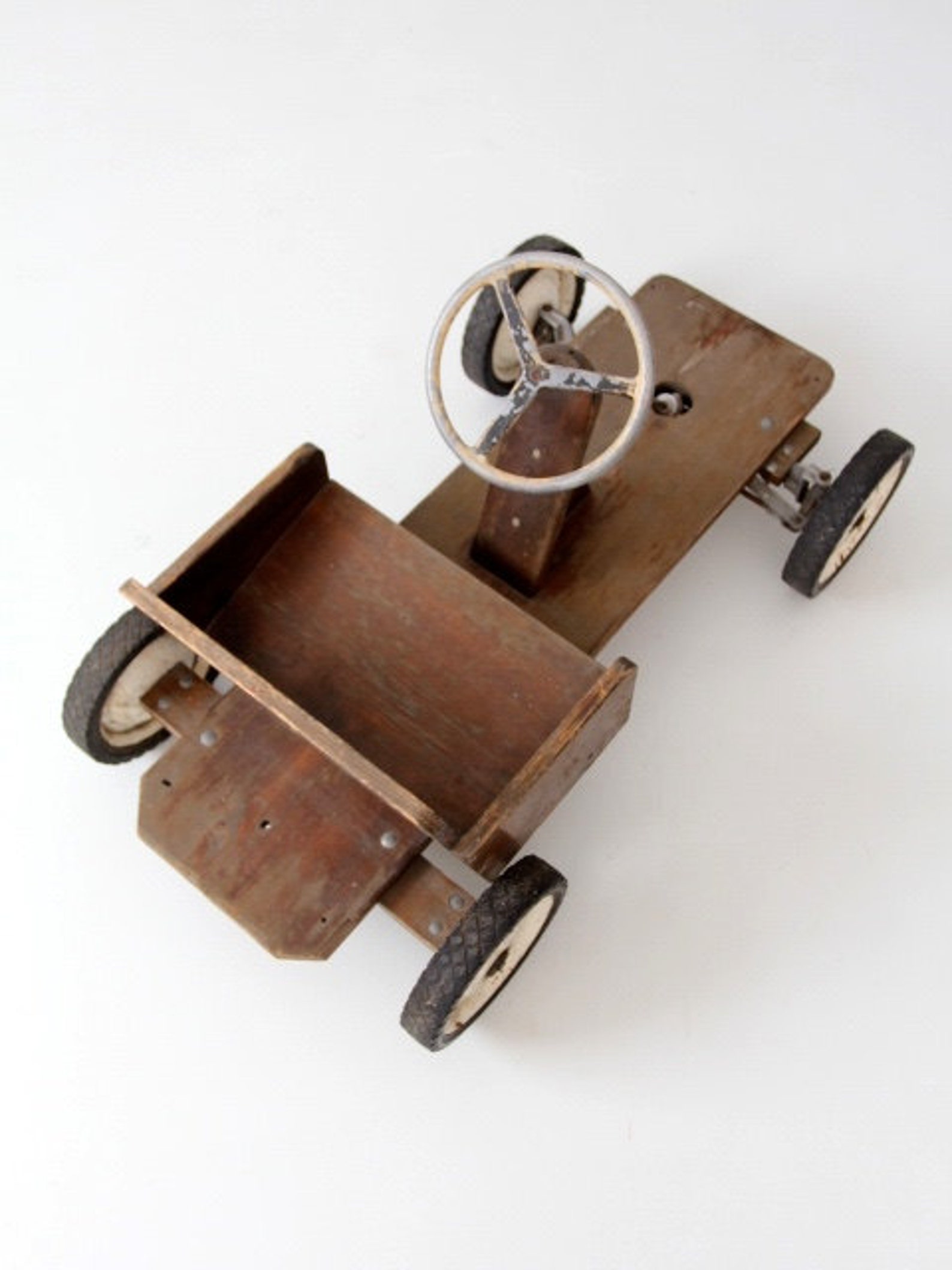 Vintage Toy Riding Car Wooden Push Car - Etsy