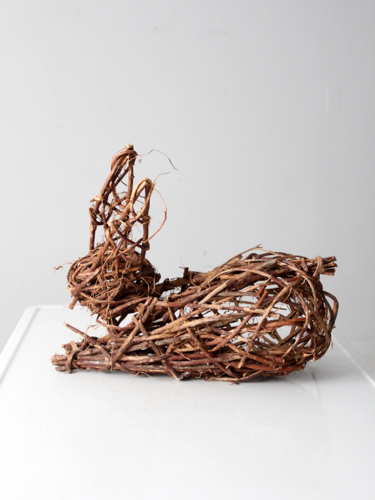 Vintage Wicker Bunny Rabbit Basket - Etsy