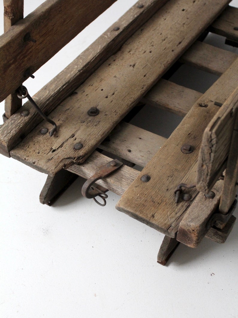 Primitive Sled Antique Farm Sleigh - Etsy Denmark