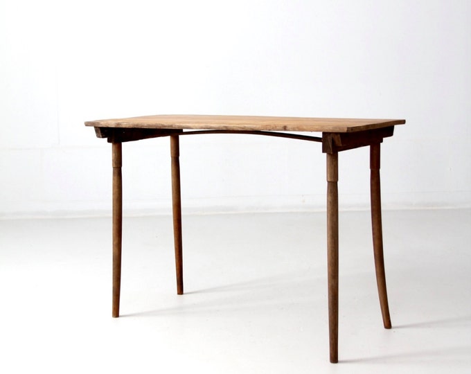 Vintage Wood Folding Table, Tailors Work Table, Sewing Table - Etsy