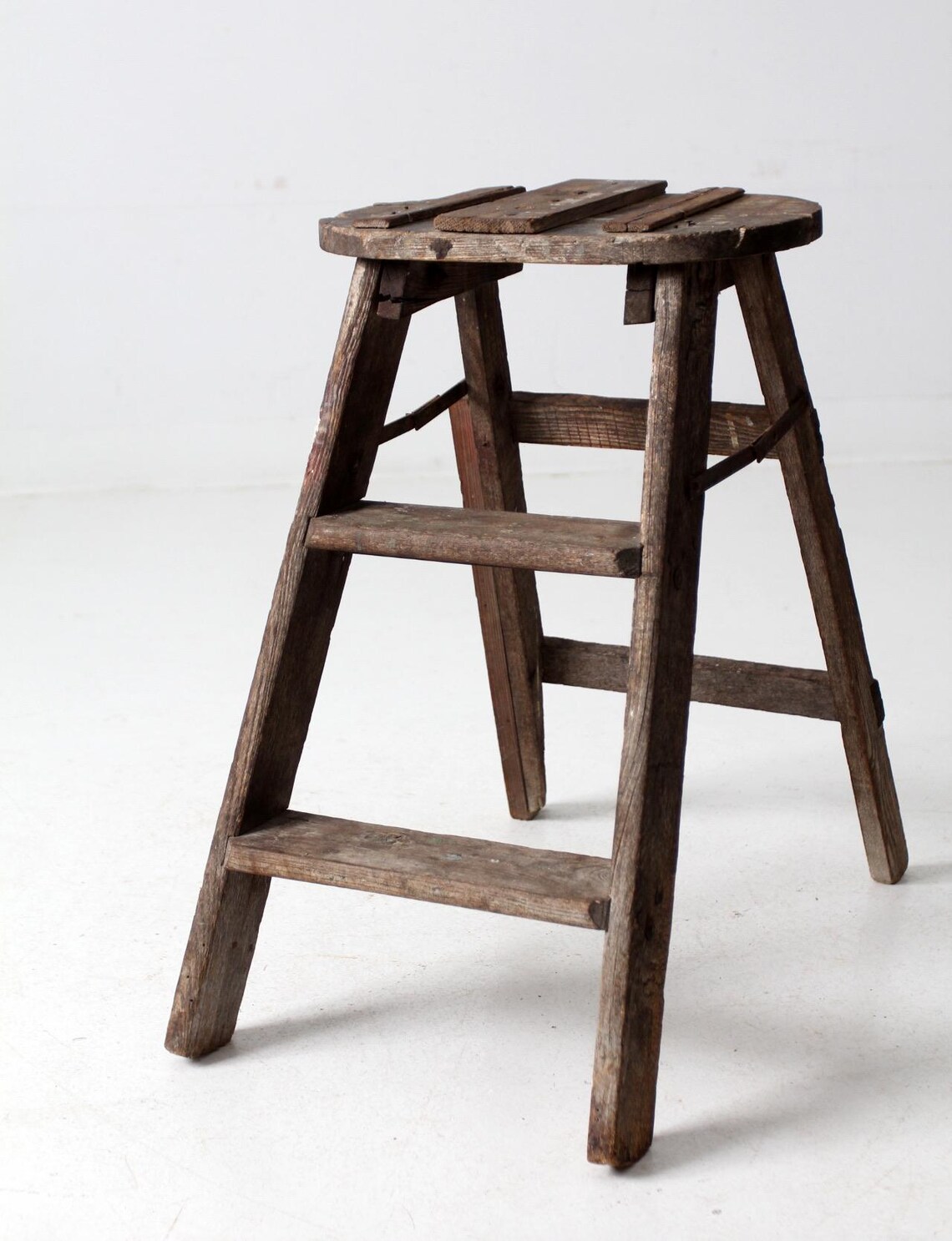 Vintage Rustic Step Ladder - Etsy