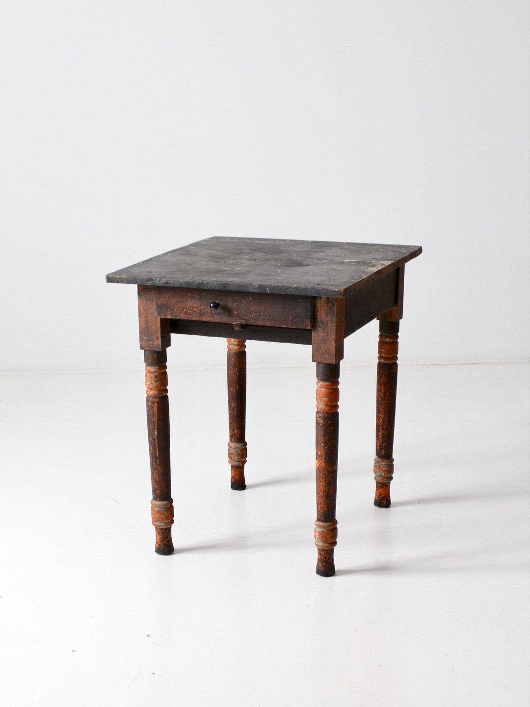 Antique Primitive End Table With Drawer - Etsy