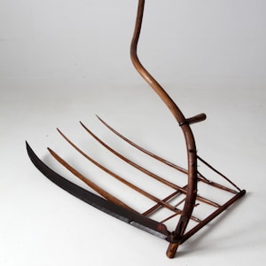Antique Grain Cradle Scythe, Primitive Farm Tool - Etsy