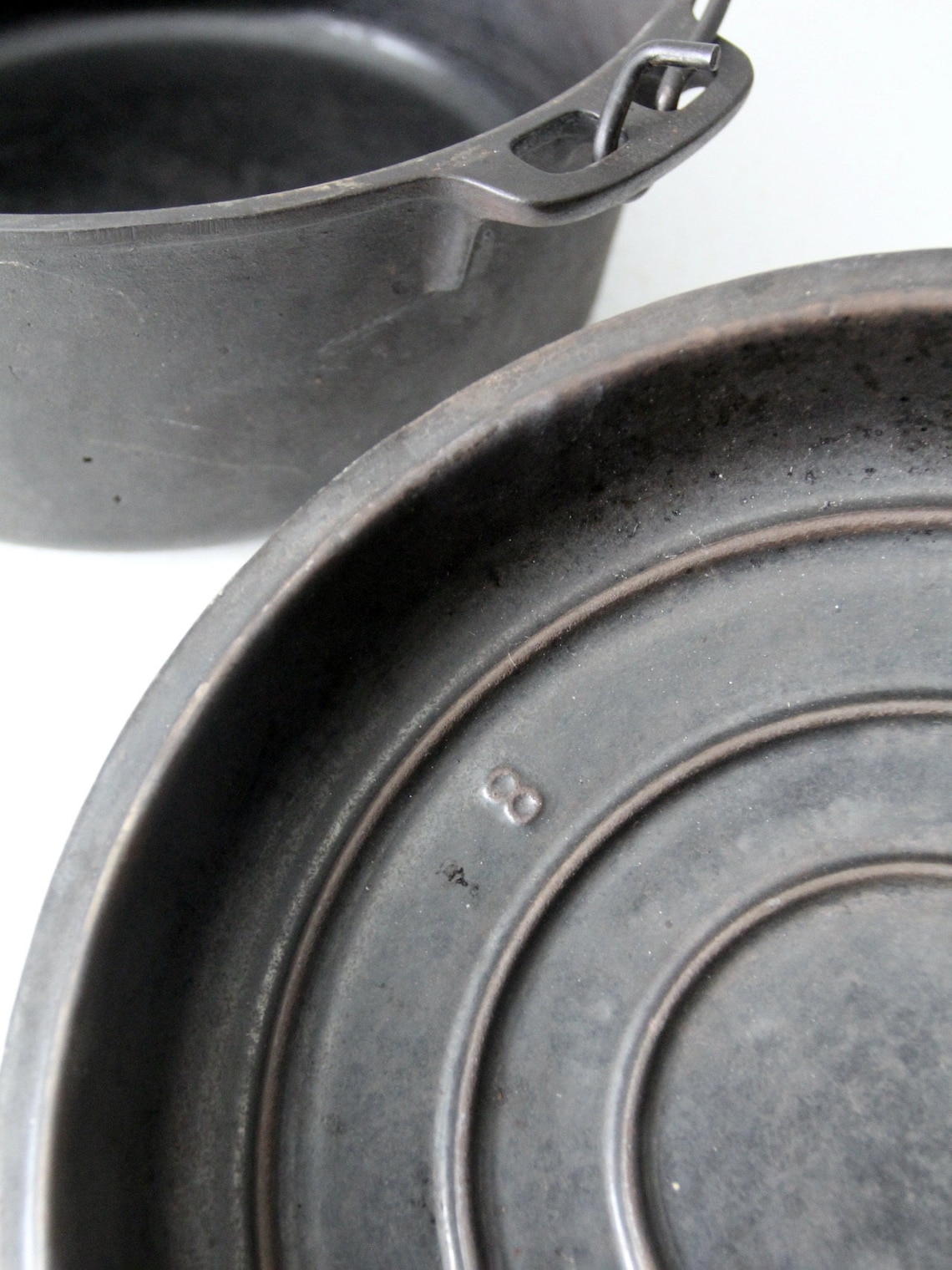 Vintage Cast Iron Dutch Oven - Etsy