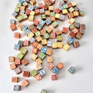 Vintage Toy Alphabet Blocks Collection 120 Pc - Etsy