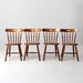 Vintage Virginia House Oak Dining Chair Set of 4 - Etsy