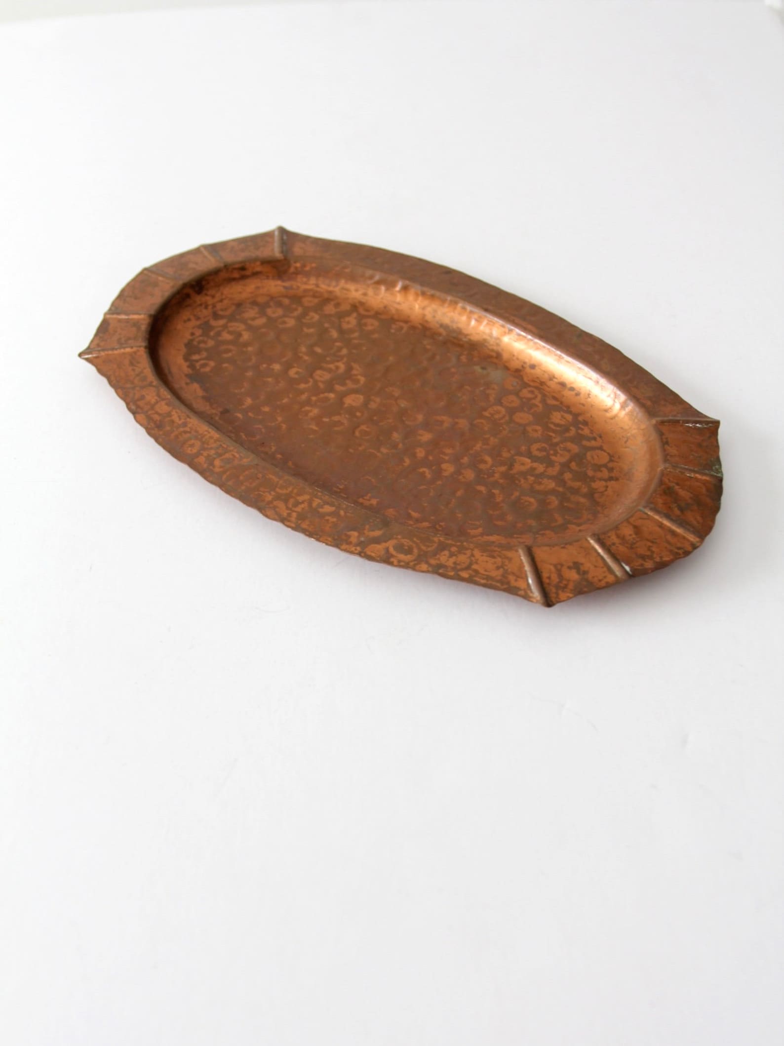Vintage Hammered Copper Tray, Schaefer's Tray - Etsy