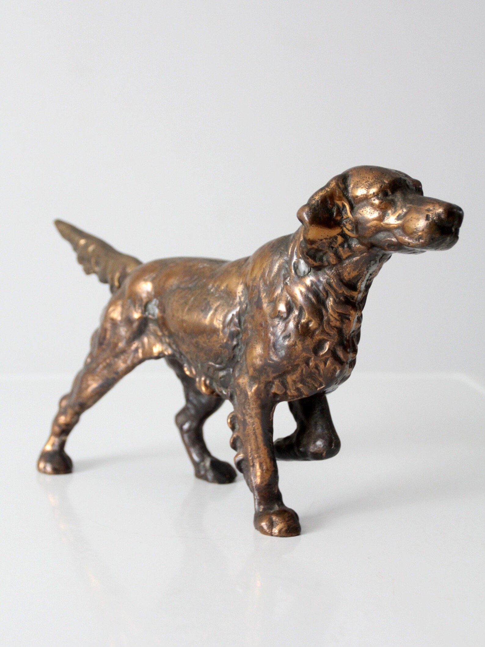 Vintage Cast Bronze Springer Spaniel Retriever Dog - Etsy