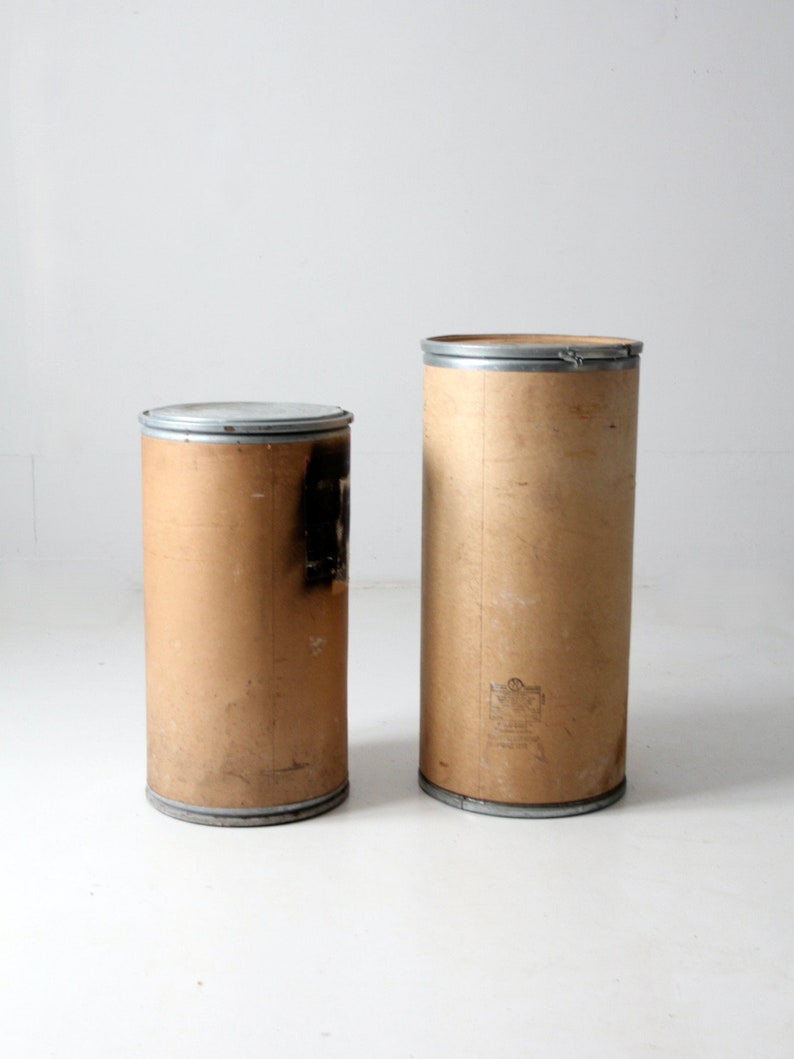 Vintage Industrial Farm Bin Barrels - Etsy