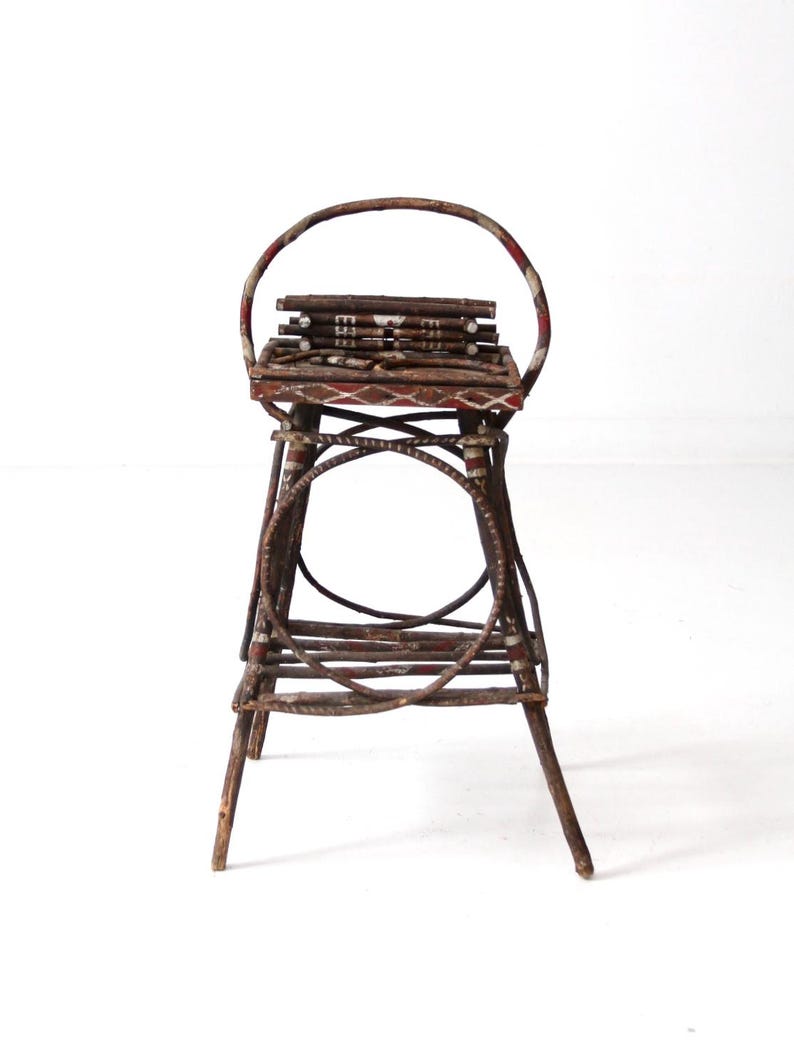 Antique Adirondack Twig Accent Table - Etsy