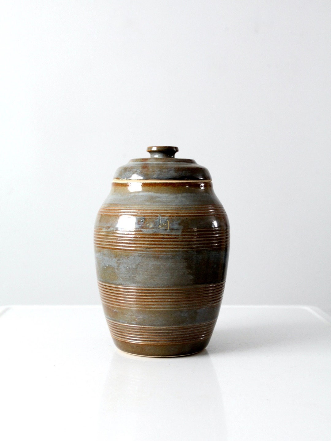 Vintage Large Studio Pottery Jar - Etsy