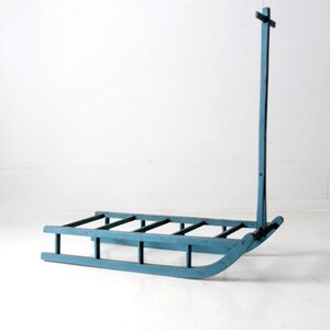 Antique Wooden Snow Cart Sled - Etsy