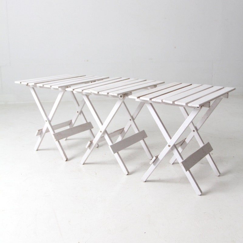 Slat Wood Table - Etsy