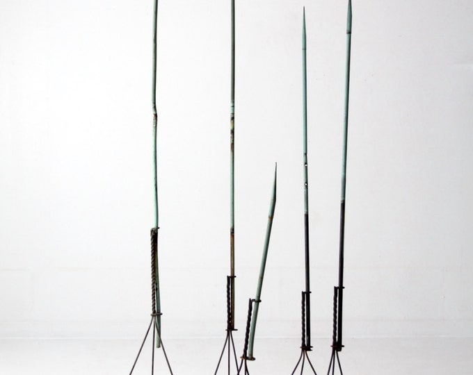 Antique American Lightning Rods 5 Pc Collection Copper - Etsy