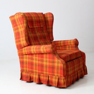 Vintage 1970s Plaid Recliner - Etsy