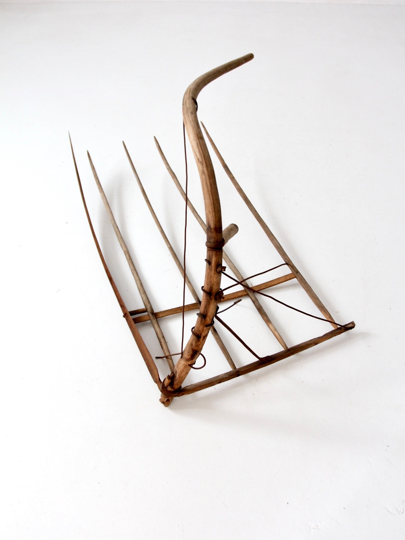 Antique Grain Cradle Scythe Primitive Farm Tool - Etsy