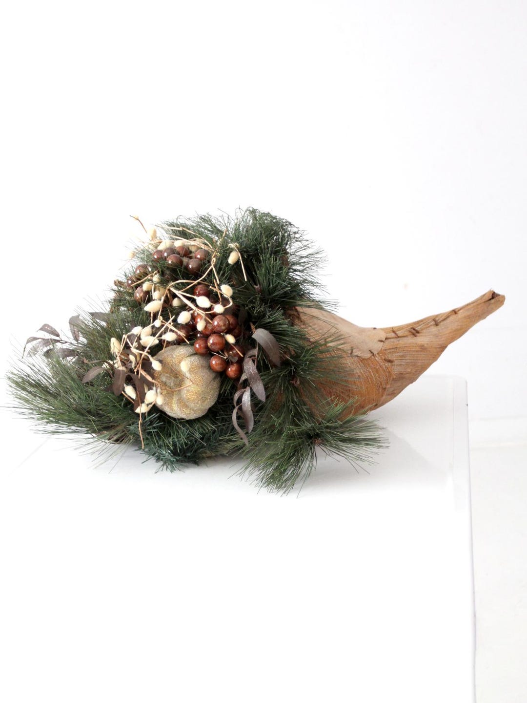 Vintage Large Holiday Cornucopia Display - Etsy