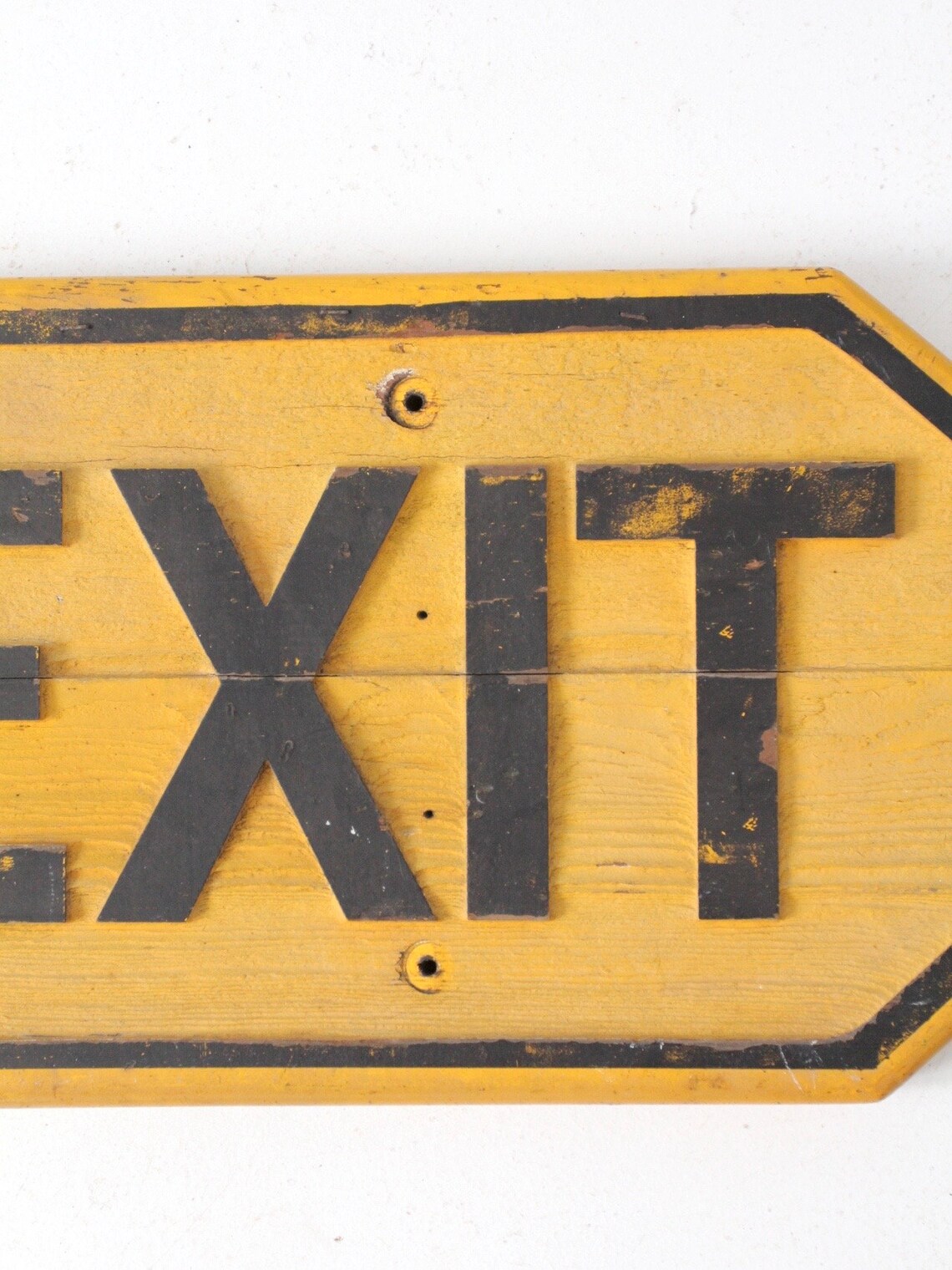 Vintage Rustic Wood Exit Sign - Etsy