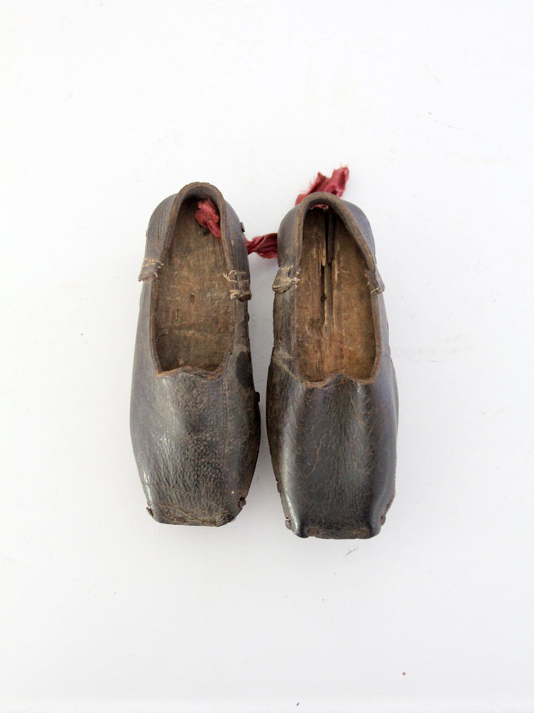 Antique Hand-cobbled Leather Shoes Dated 1884 - Etsy