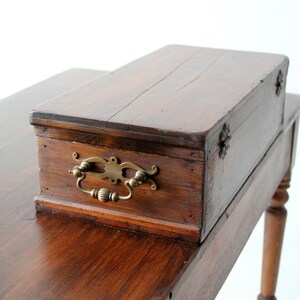 Antique Writing Desk With Letter Box - Etsy