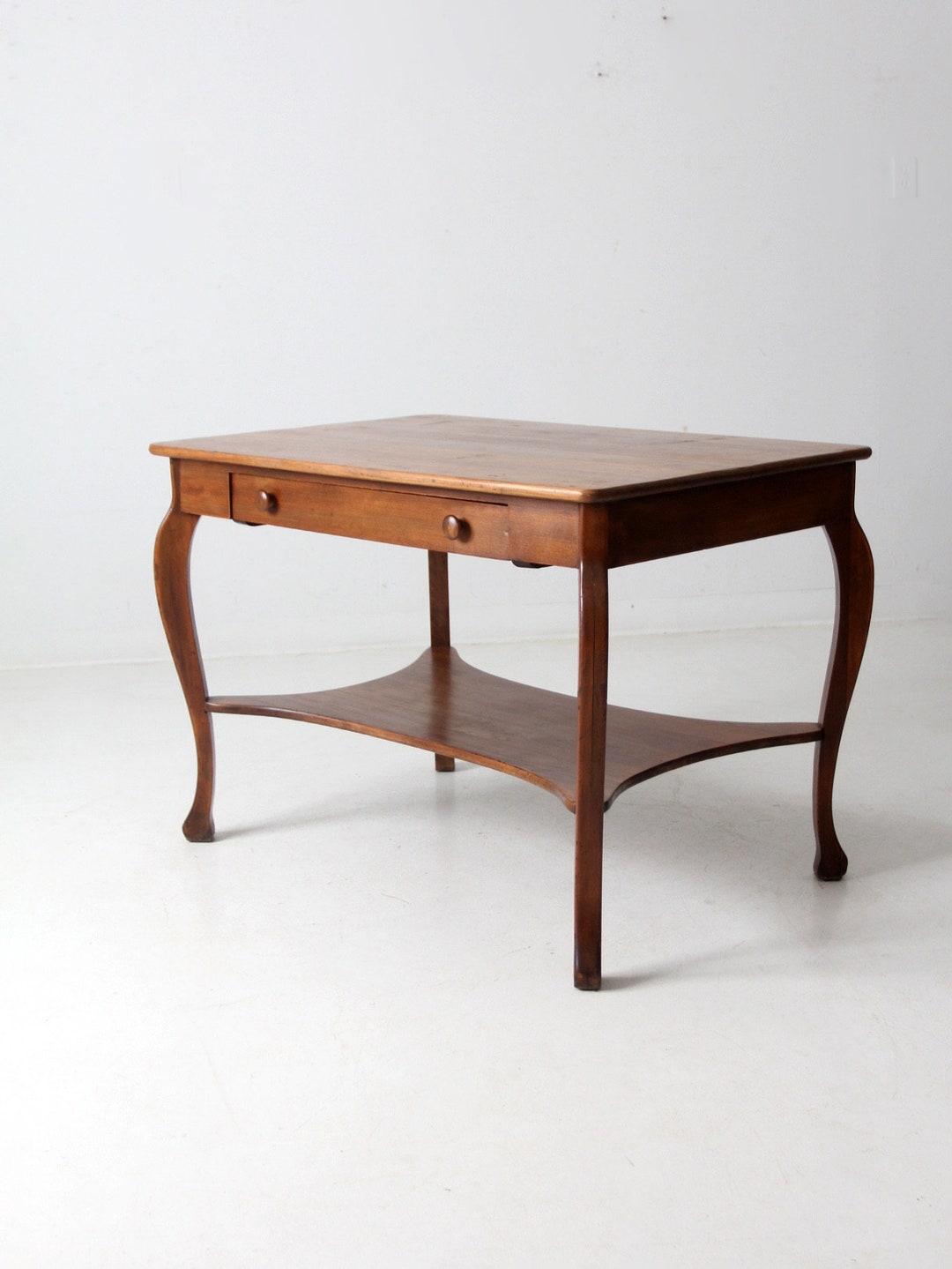 Antique Library Table - Etsy