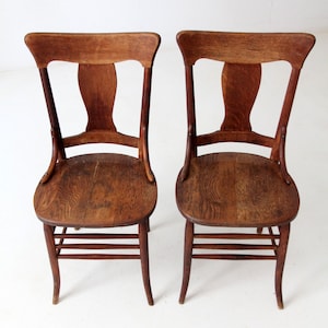 Antique Murphy Chair Company Dining Chairs Pair - Etsy