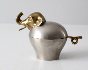 Elephant Pill Mint Trinket Box Mirror Ladies Fathers Day Gift - Etsy