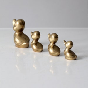 Vintage Brass Ducks Set of 4 - Etsy