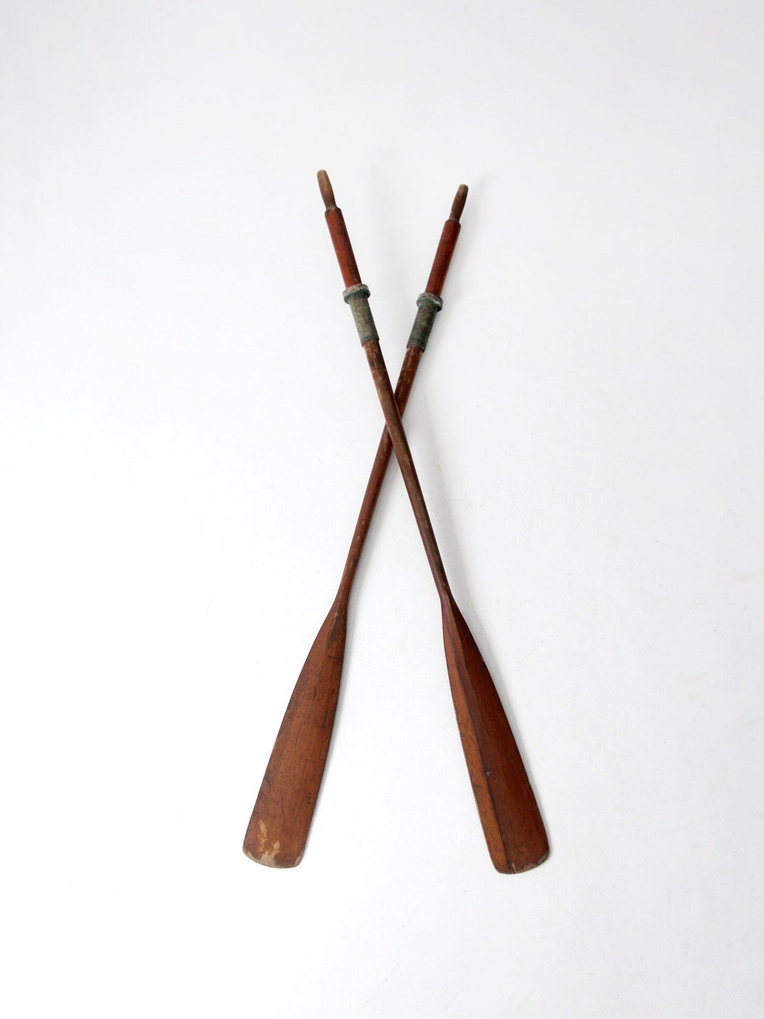 Vintage Wooden Oars Pair - Etsy