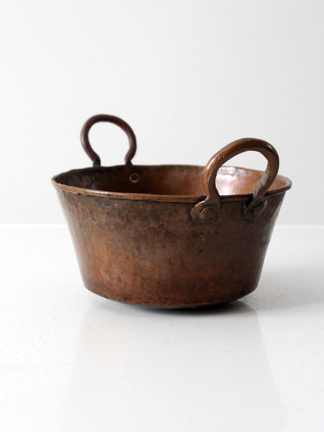 Antique Hammered Copper Kettle Pot - Etsy