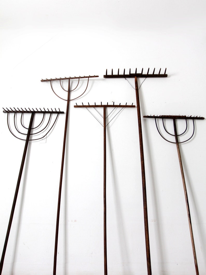 Antique Primitive Hay Rakes Collection, Farm Tools - Etsy