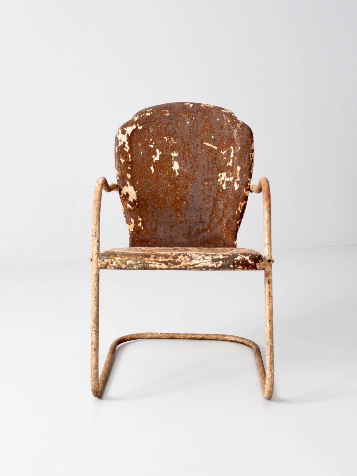 Vintage Patio Chair, Mid-century Shell-back Lawn Chair - Etsy