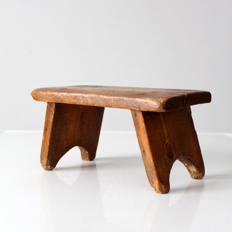 Wooden Footstool - Etsy