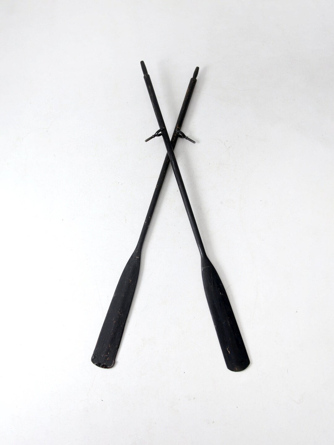 Vintage Painted Wooden Oars Pair - Etsy