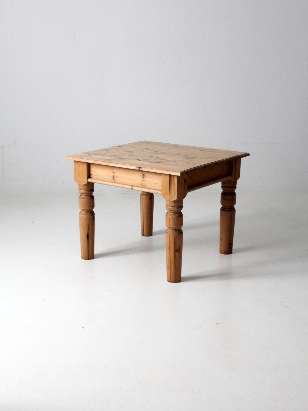 Antique Wooden End Table or Coffee Table - Etsy