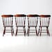 Vintage Virginia House Oak Dining Chair Set of 4 - Etsy