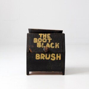 Antique Boot Shine Box, Primitive Shoe Shine Stand - Etsy